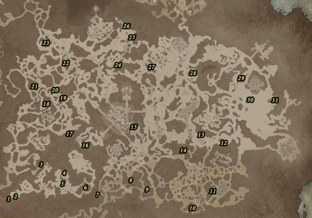 Diablo 4 Dry Steppes Cellar Locations