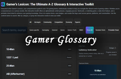 Gamer's Lexicon: The Ultimate A-Z Glossary & Interactive Toolkit